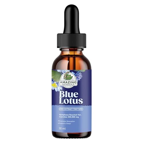 Amazing Botanicals Blue Lotus 200X Extract Tincture 300,000 mg - 1oz ...
