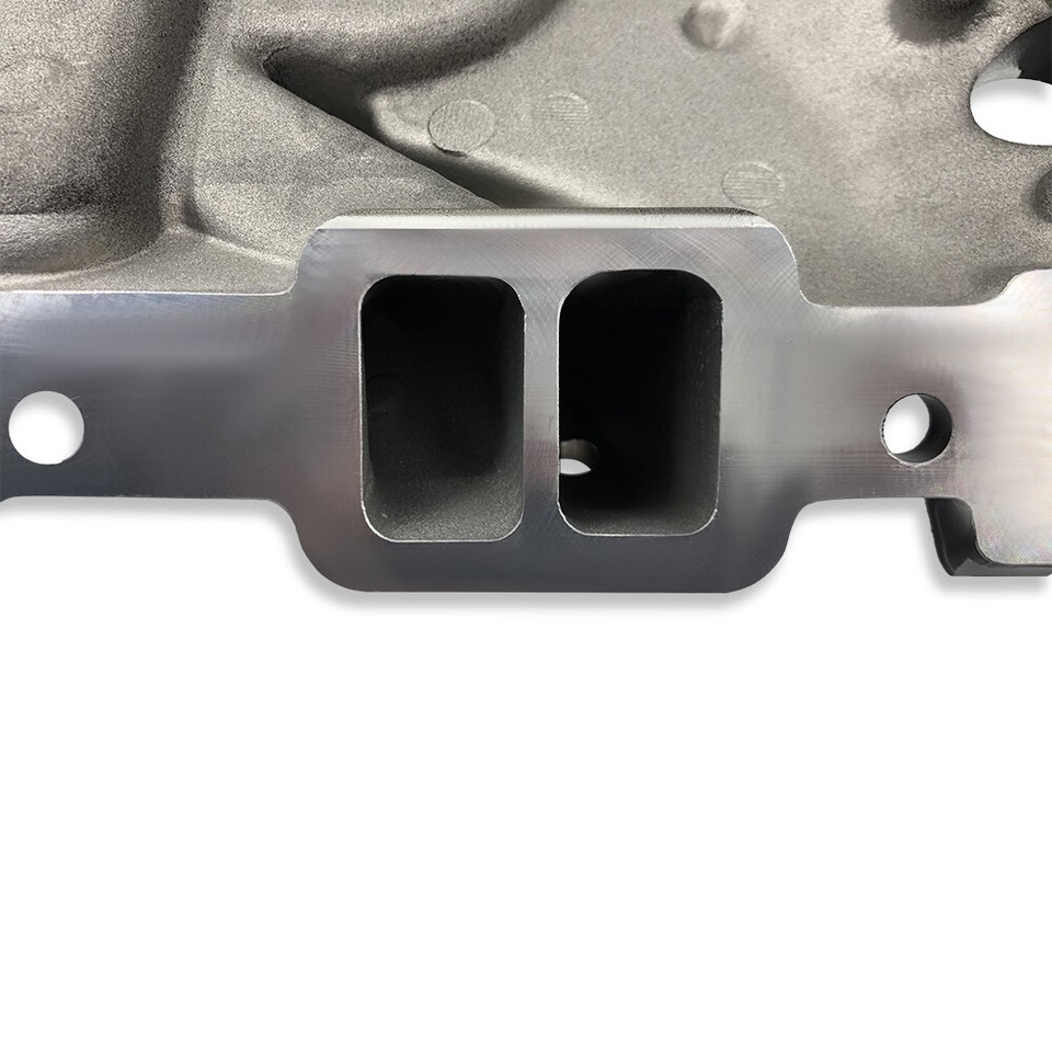 For Chevy Small Block SBC 265 350 400 V8 56-86 Black Dual Plane Intake ...