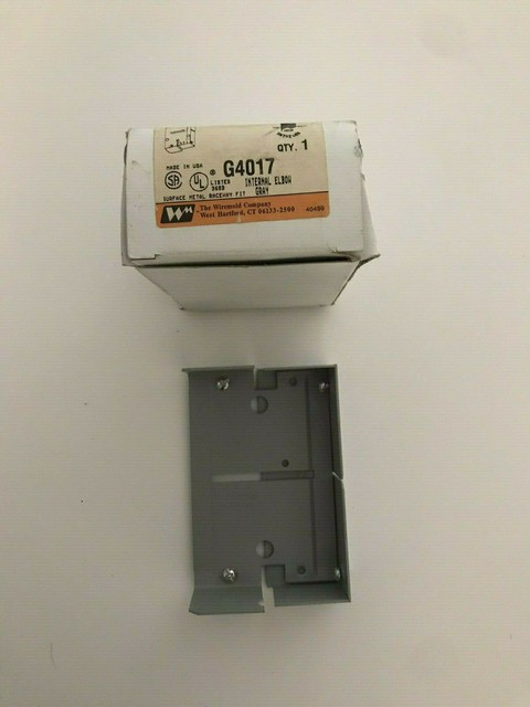 Legrand Wiremold G4017 4000 Series Raceway Internal Elbow Gray for sale ...