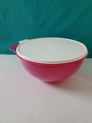 Tupperware Thatsa Mixing Bowl Pink With White Seal 32 Cup / 7.8L New ...