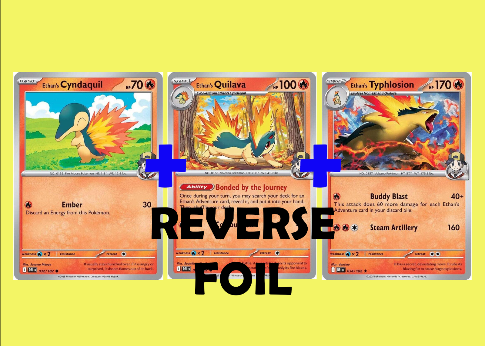 Pokémon TCG – Ethan’s Typhlosion Evolution Line – Destined Rivals ...