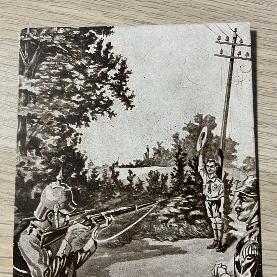 ‘Boy Scouts Hero's Fate Being Shot By German Soldier’ WWI Edward Jagger ...