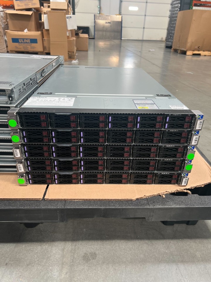 Supermicro Server SYS-120U-TNR 12x NVMe 2x Xeon Gold 6338N 64 Cores 4x ...
