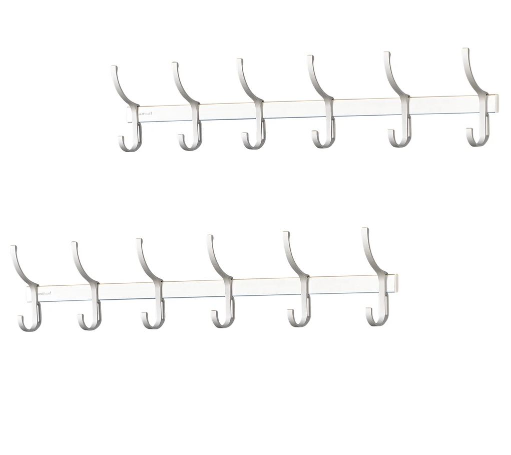 Neatfreak Wall Mounted Hook & Track System W 12 Snap on Hooks 2x 28 ...