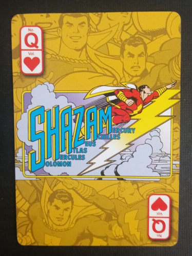 DC Comics Retro Shazam! Playing Card Queen Hearts | eBay