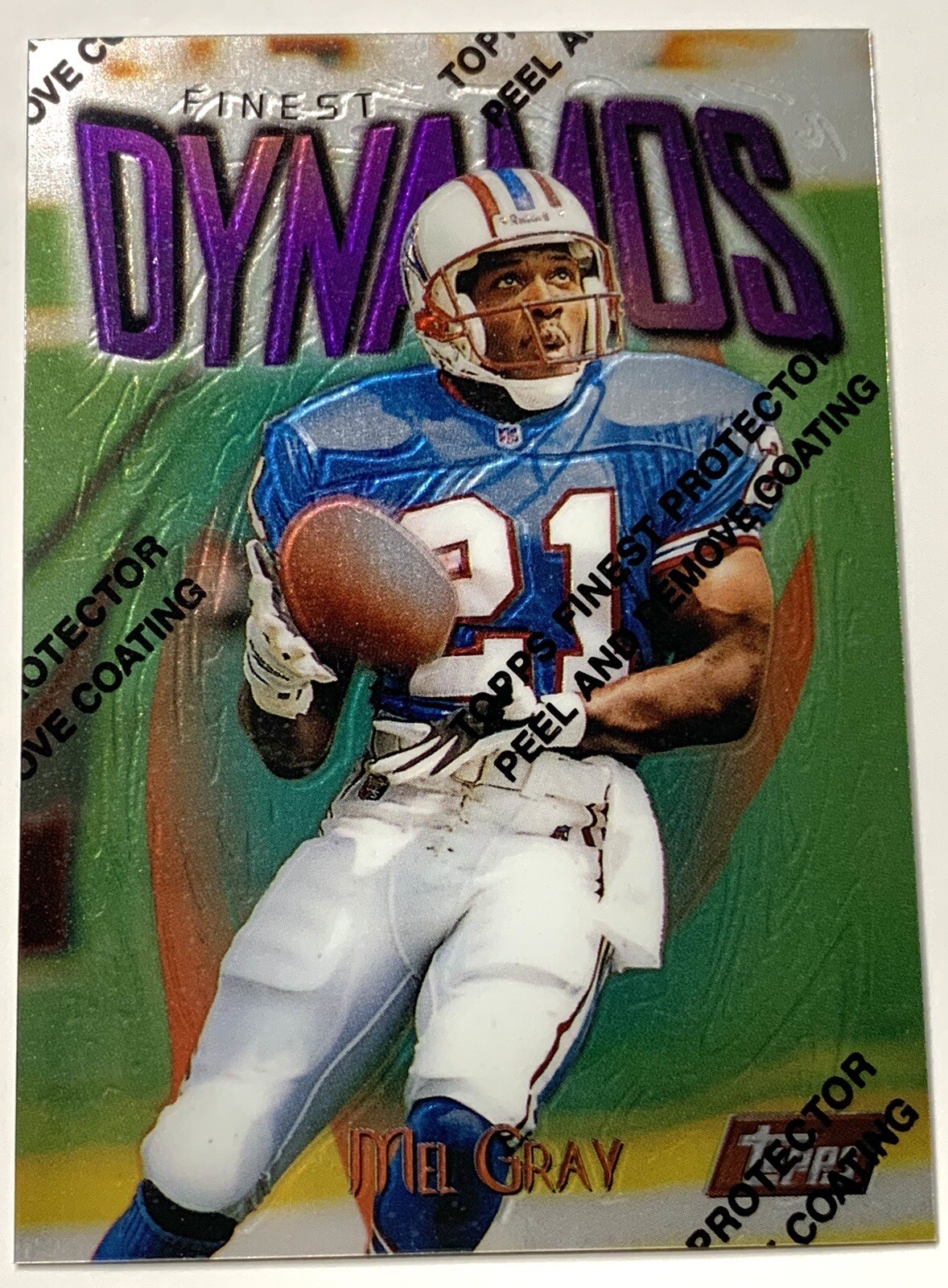1997 Topps Finest Mel Gray DYNAMOS card #94 Houston Oilers | eBay