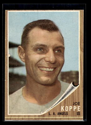1962 Topps Baseball #39 Joe Koppe Set Break EX-MT Los Angeles Angels | eBay