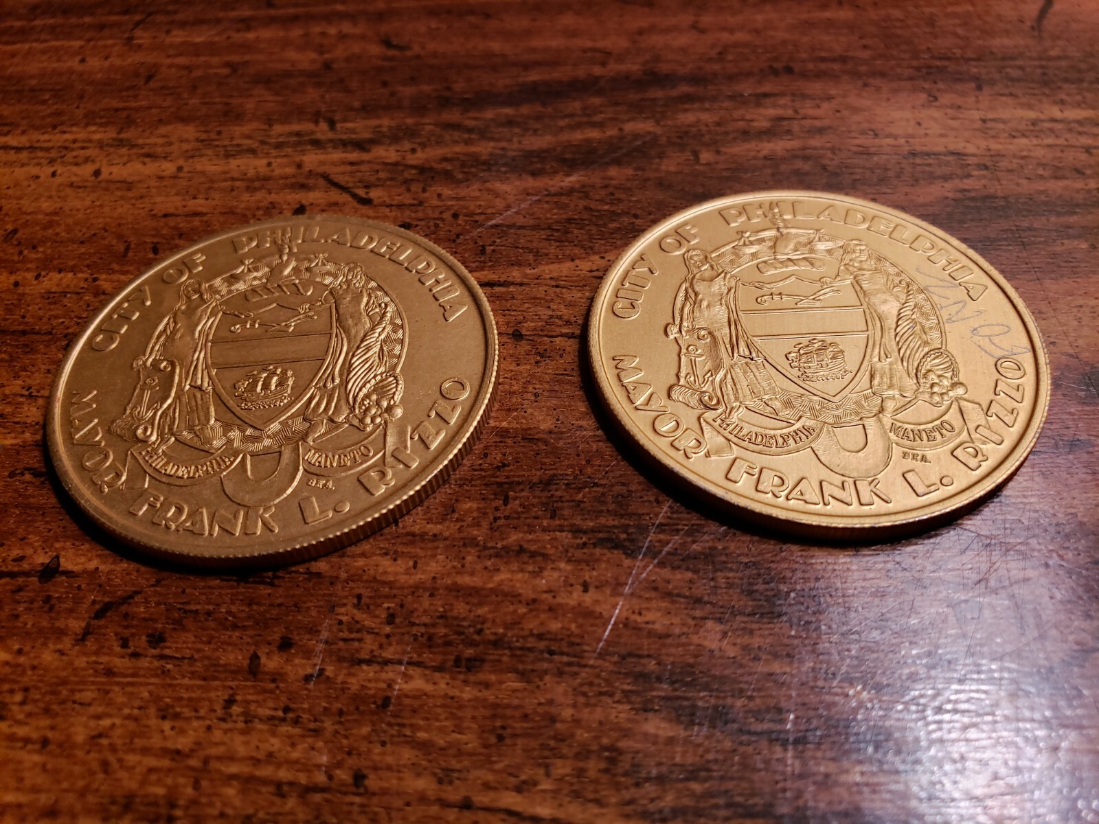 1976 Philadelphia Bicentennial Commemorative Medal/Coin Mayor Frank ...