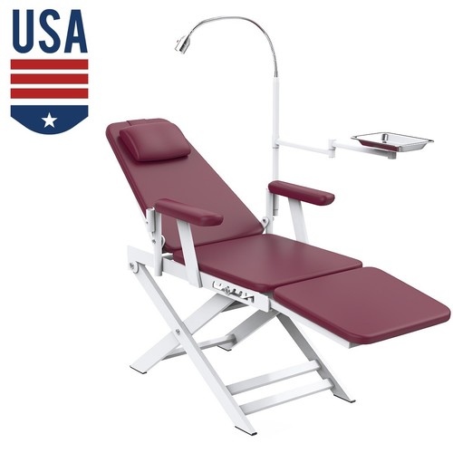 Portable Dental Lab Folding Chair Comfort Waldent Unit With LED Light ...