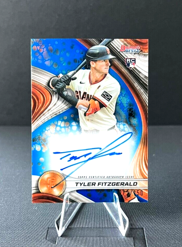 Tyler Fitzgerald 2024 Bowman's Best Autographs #B24TF Blue Refractor ...