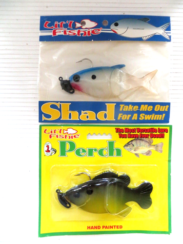 2 PACKAGES CREME LURES LIT'L FISHIE 4" PRE-RIGGED SWIMBAIT AND MUCH ...