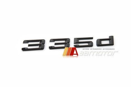 Gloss Black Trunk Rear Emblem Badge Letters 335d fits BMW E90 E92 F30 3 ...