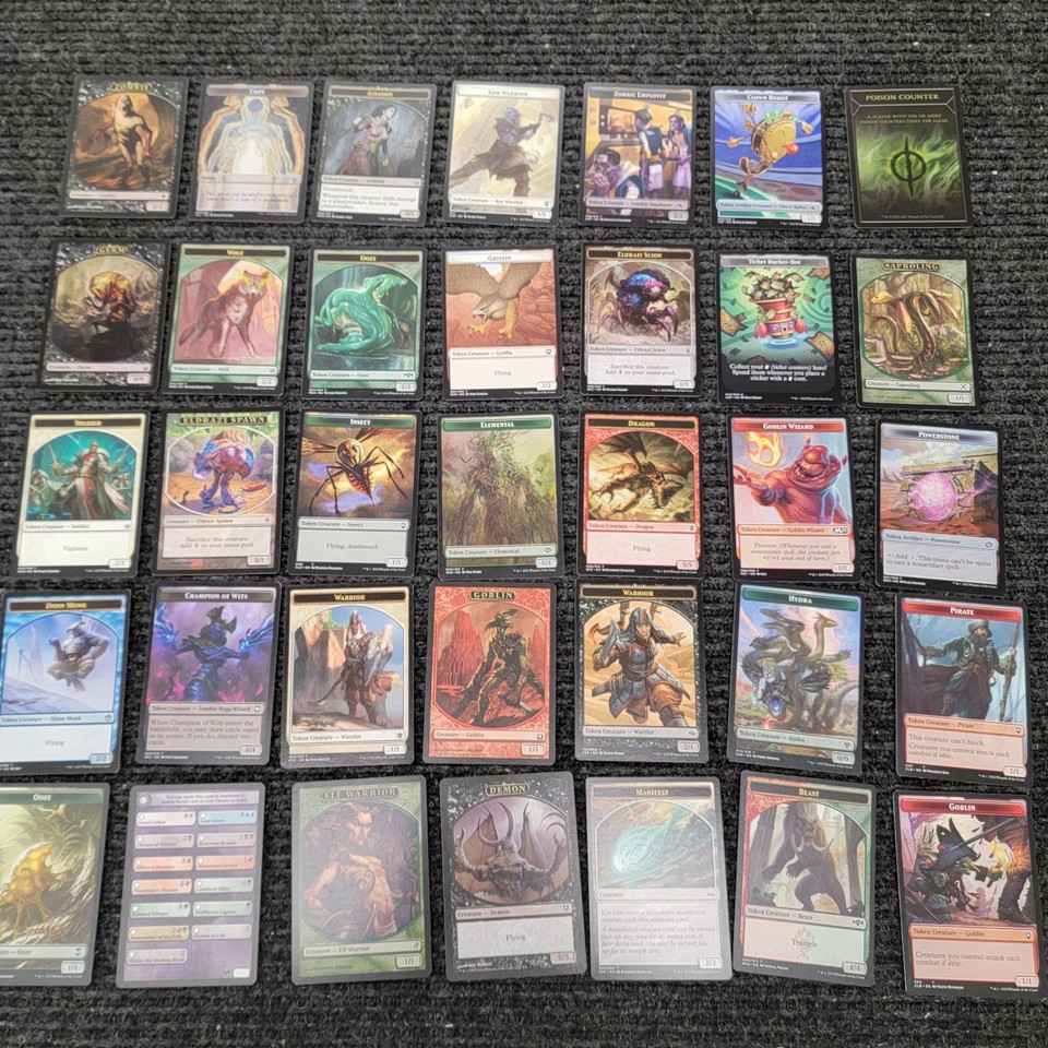 100 MTG Token Lot - 100 Tokens - Magic the Gathering MTG FTG | eBay