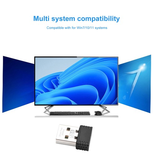 Wireless Network Adapter Wifi Receiver High-speed 300mbps 6 with Strong ...