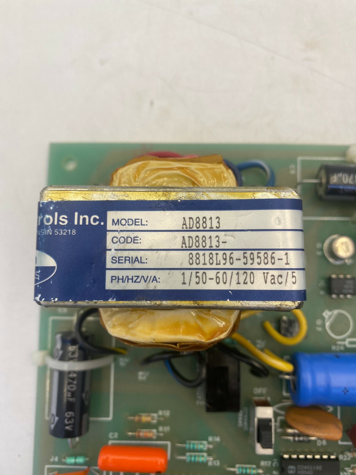 JORDAN CONTROLS AD8813 CONTROL BOARD | eBay