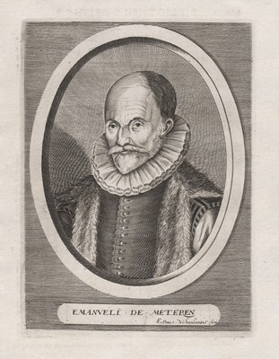 Emanuel van Meteren historian London Portrait Kupferstich engraving ...