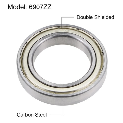 6907ZZ Deep Groove Ball Bearings Z2 35x55x10mm Double Shielded Carbon ...