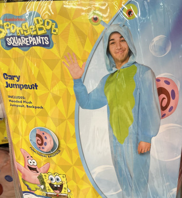 Gary the Snail Halloween Costume Adult Spongebob Squarepants S/M, L/XL ...