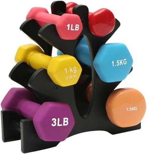 Dumbbell Rack Stand only 3 Tier Bracket Free Weight for Black ...