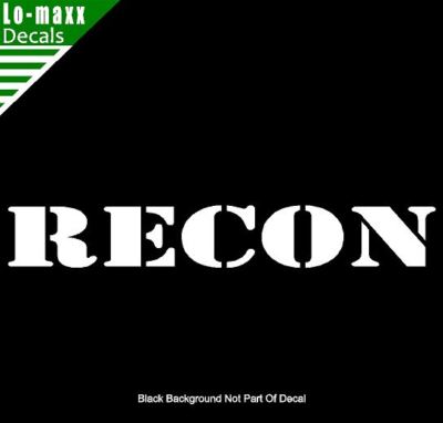 Recon Reconnaissance Military Combat Marines High Quality Die Cut Vinyl ...