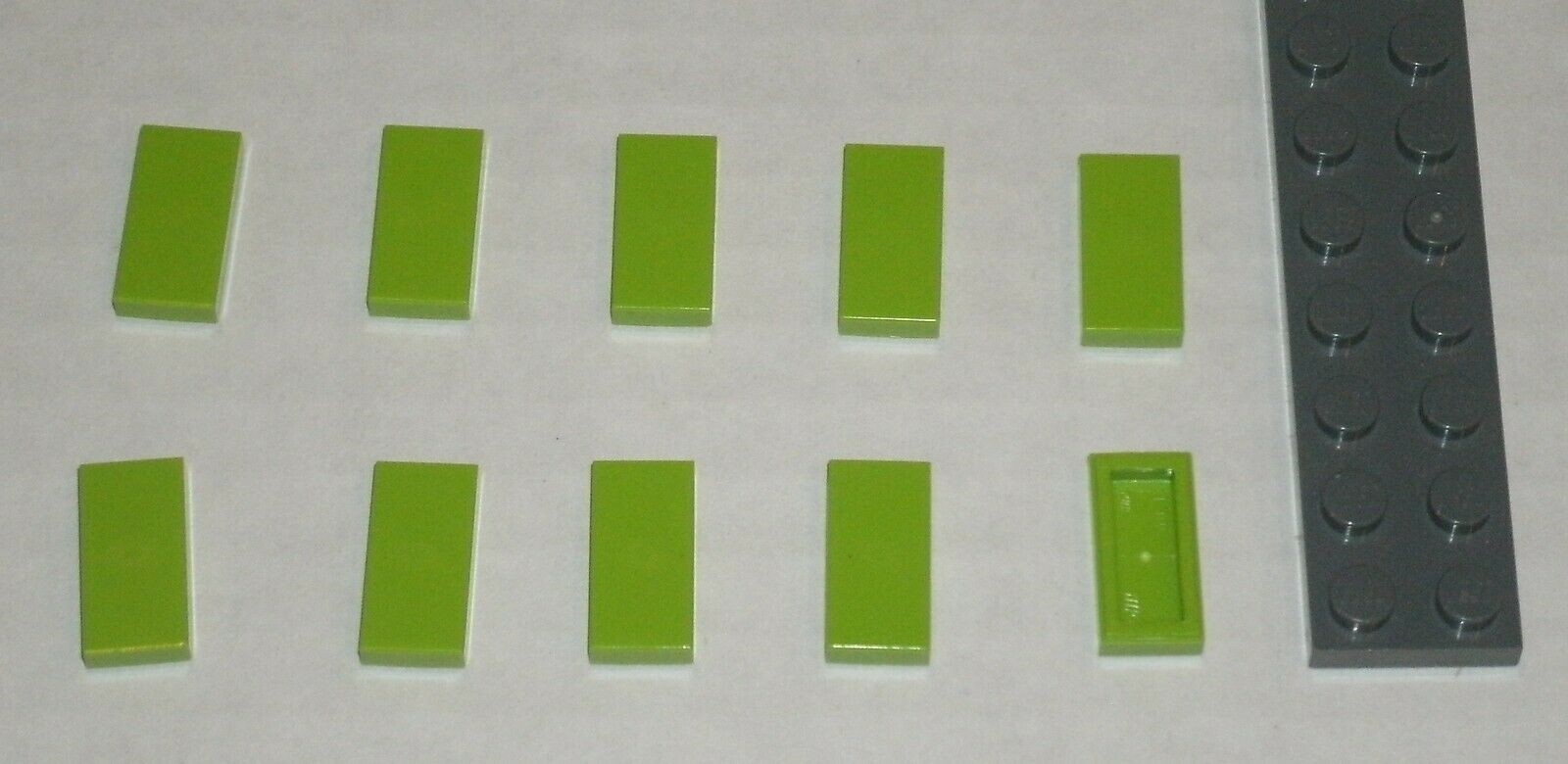 LEGO NEW 1x2 Lime Tile (10x) 4500125 4160085 4164025 Brick 3069 | eBay