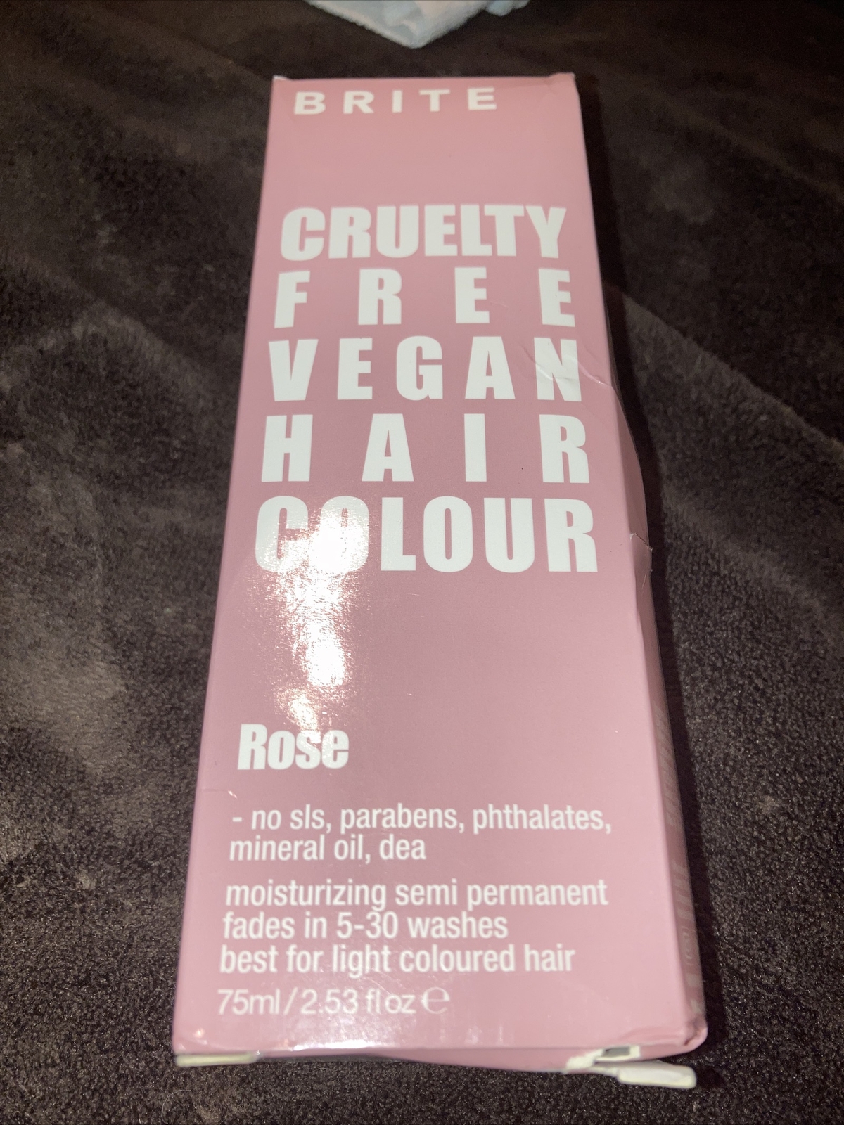 Brite Cruelty-free Vegan Hair Colour Dye, Color Rose NEW 2.53 FL oz 75 ...