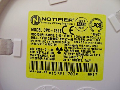 £27 - Notifier - CPX751E - Addressable Ion SD , CPX-751E | eBay UK