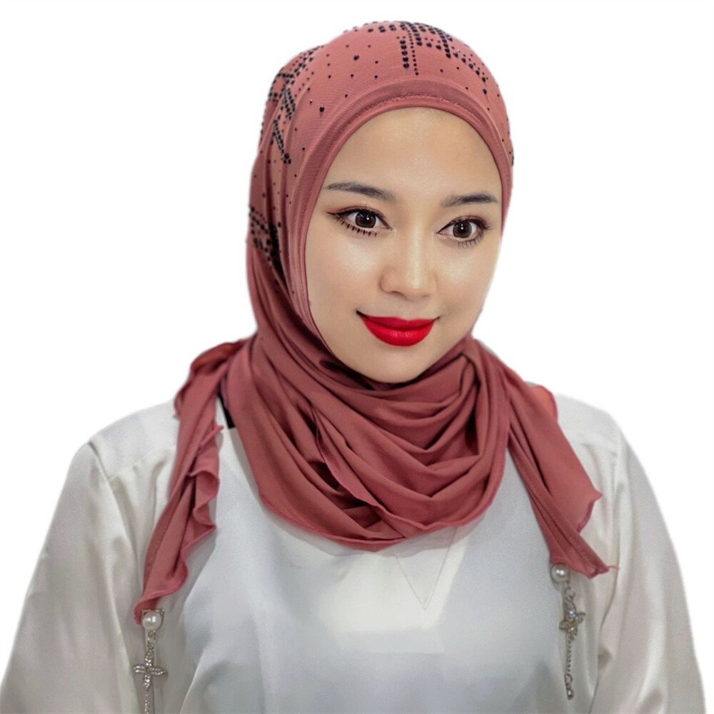 Chiffon Women Muslim Hijab Turban Shawl Islam Arab Stole Headwrap Scarf ...