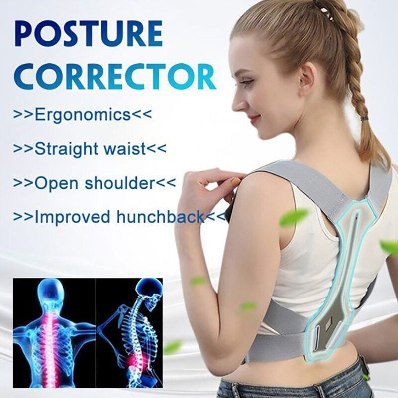 Posture Corrector Adjustable Upper Posture Brace Support,Providing ...