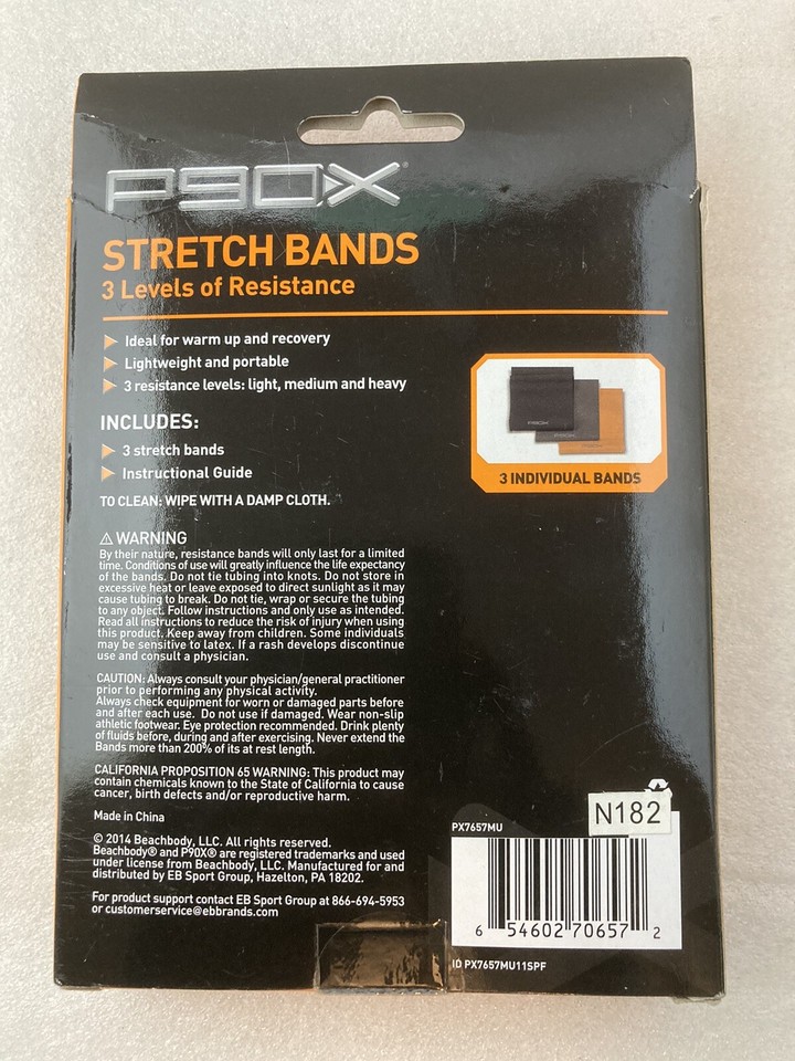 P90X Extreme Home Fitness, Stretch Bands - All 3 bands | eBay