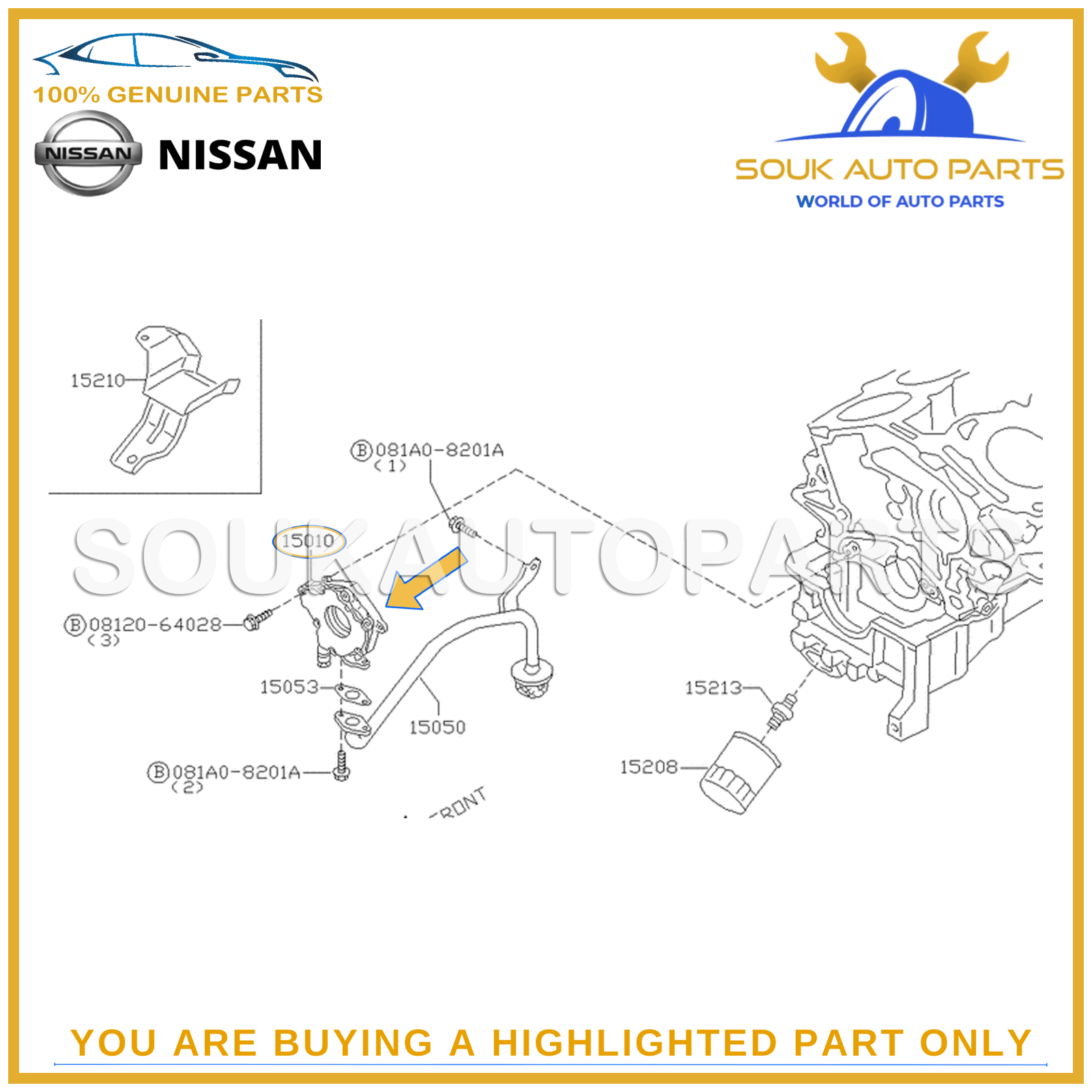 15010-8J10A Genuine Nissan OIL PUMP VQ35DE Infiniti FX35 FX45 | eBay
