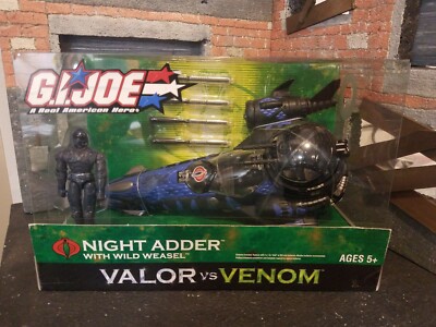 GI JOE ~ 2003 NIGHT ADDER & WILD WEASEL ~ BLUE VARIANT MISB MIB | eBay