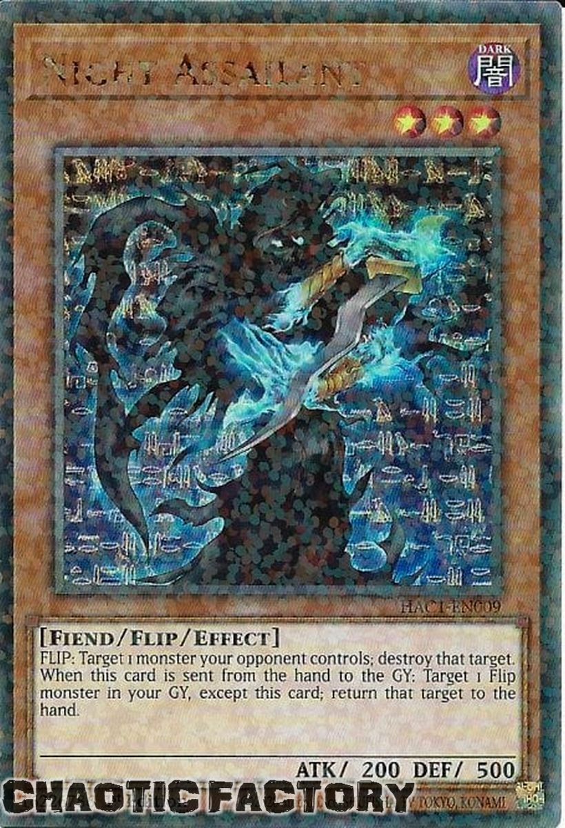YUGIOH HAC1-EN009 Night Assailant Duel Terminal Ultra Parallel Rare 1st ...