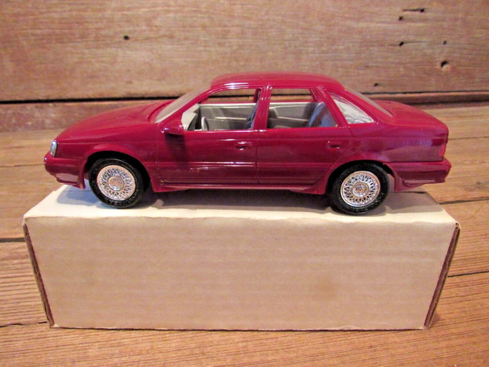 Vintage 1989 AMT FORD TAURUS SHO CURRANT RED DEALER PROMOTIONAL CAR-MIB ...