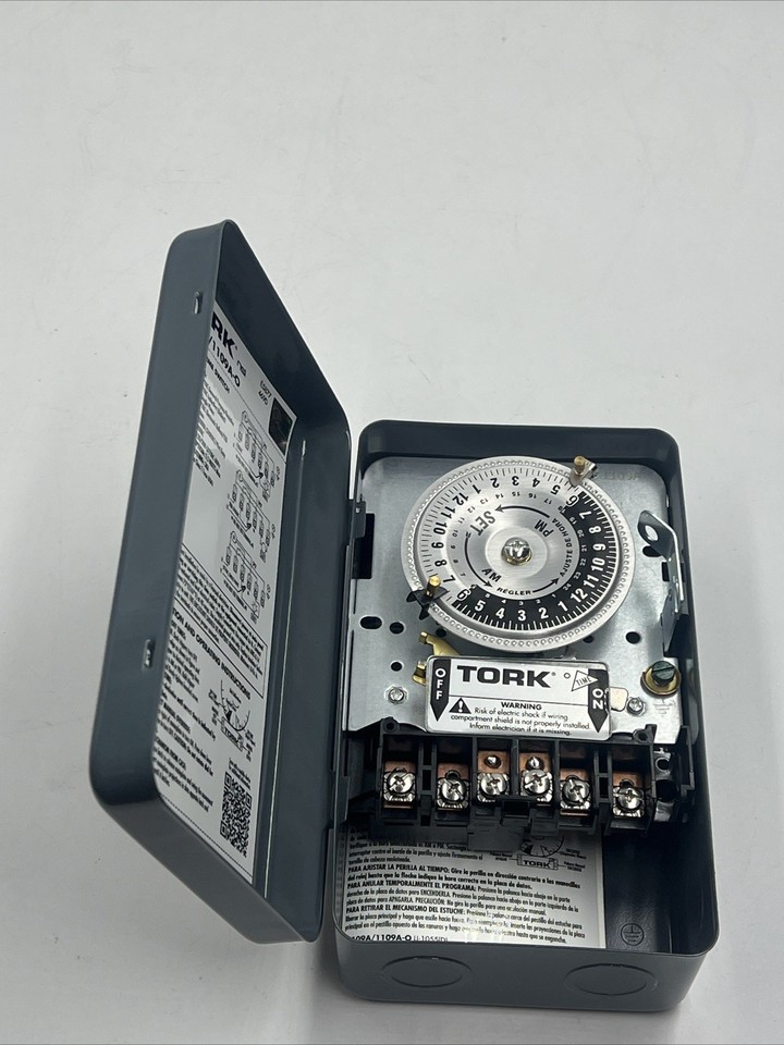 Tork 1109A Multi-Volt Time Switch 120/208-277V Indoor Metal Case | eBay