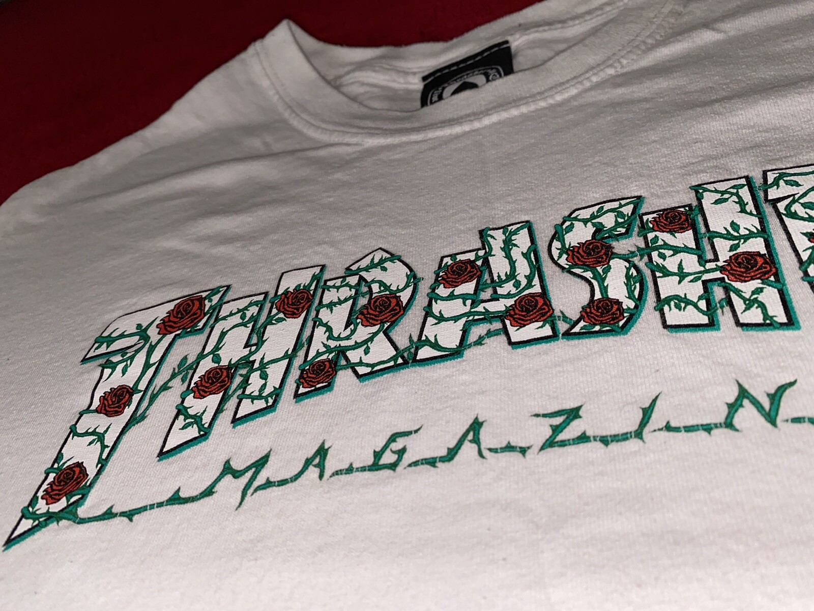 Medium Roses Thrasher Magazine T-Shirt - Gem