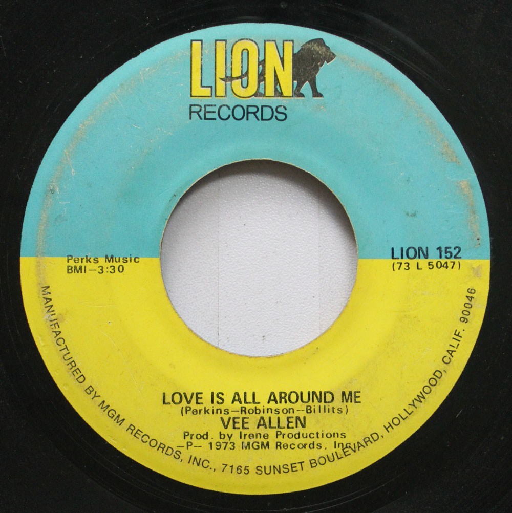 Hear! Northern Soul 45 Vee Allen - Love Is All Around Me / Trying To ...