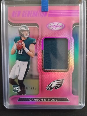 2022 Panini Certified New Generation Carson Strong Patch 66/249 | eBay
