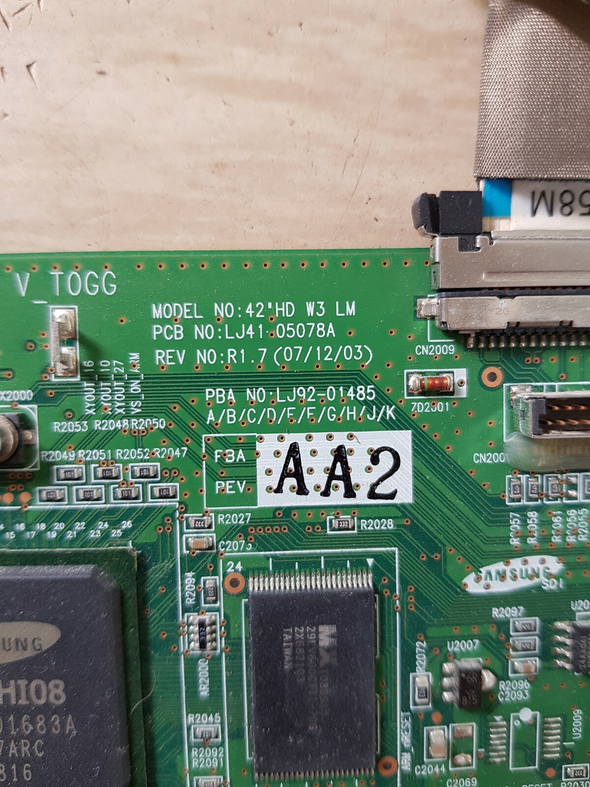 SAMSUNG PS42A457P1D XXU 42" TV TCON BOARD LJ41-05078A | eBay UK