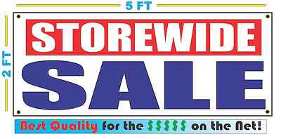STOREWIDE SALE Banner Sign NEW 2x5 RW&B | eBay