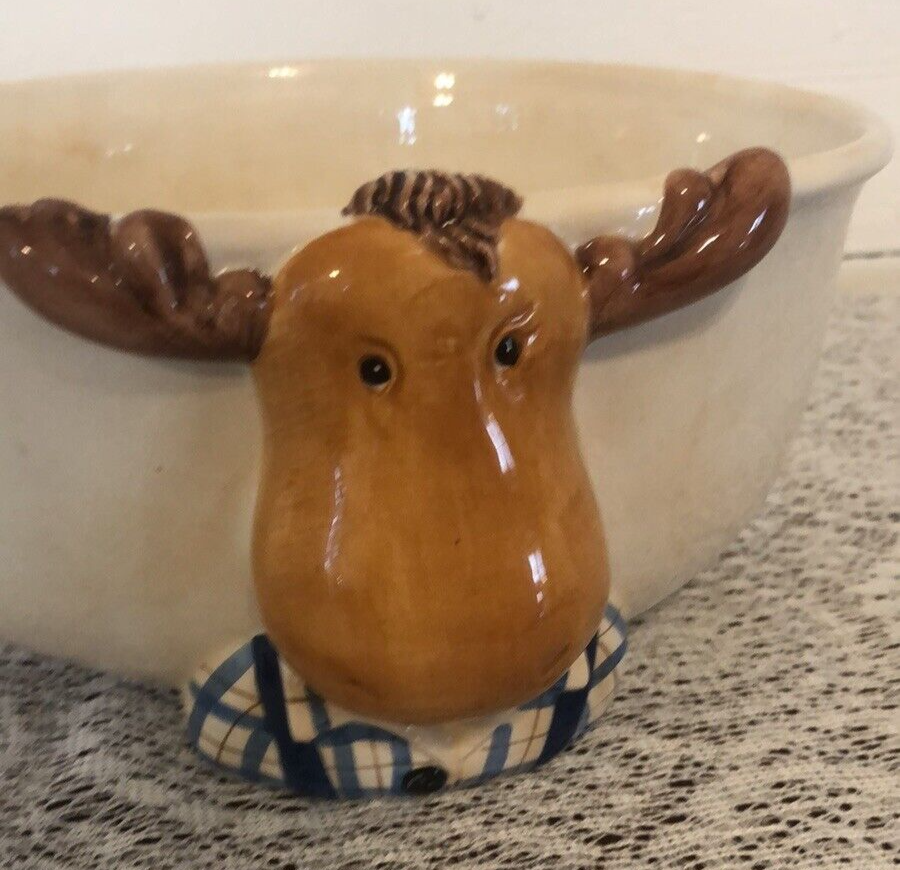Large Vintage Harry and David Moose Bowl Ceramic | eBay