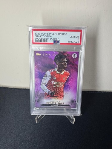2022 Topps Inception UCC Succession Purple Bukayo Saka /25 PSA10 | eBay