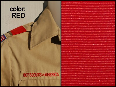 BOY CUB SCOUT Pair Shoulder Loops Epaulet - RED - Save on quantity! | eBay