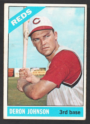 Cincinnati Reds Deron Johnson 1966 Topps Baseball Card # 440 ex | eBay