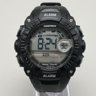 Armitron Pro Sport Watch Men 49mm Black Digital Date Alarm Chrono New ...
