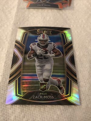 2020 Select Zack Moss Club Level Silver Prizm Rookie Card RC #269 Bills ...