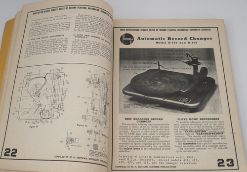 1946 Most-Often-Needed Service Notes on Record Players, Automatic ...
