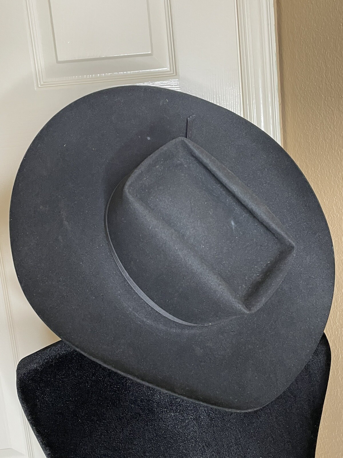 Vintage Resistol Black Cowboy Hat 6 3/4 Western Double X Beaver Felt | eBay