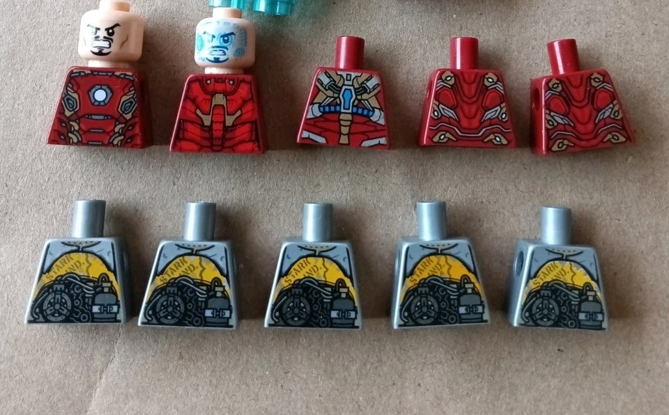 Lego Minifigures marvel Iron Man: Mark 50, Mark 3, Mark 45 Mark 17 ...