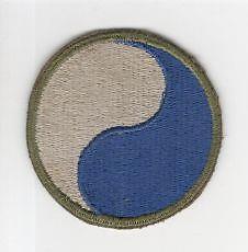 Rare Reversed WW 2 US Army 29th Infantry Division Patch Greenback Inv ...